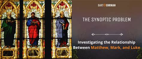 The Synoptic Problem Analyzing Matthew Mark And Luke