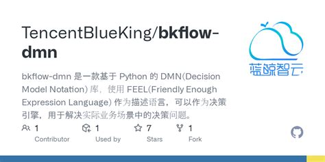 GitHub TencentBlueKing bkflow dmn bkflow dmn 是一款基于 Python 的 DMN