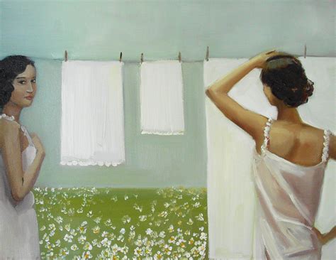 Clothesline Image Janet Hill Happy Art Girly Girl