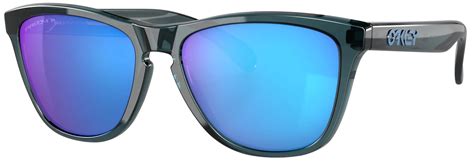 Oakley Frogskin Sunglasses In A Crystal Black With Prizm Sapphire