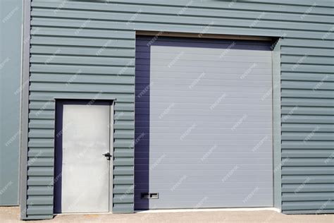 premium photo entrance rolldown facade shutters on gray building fire