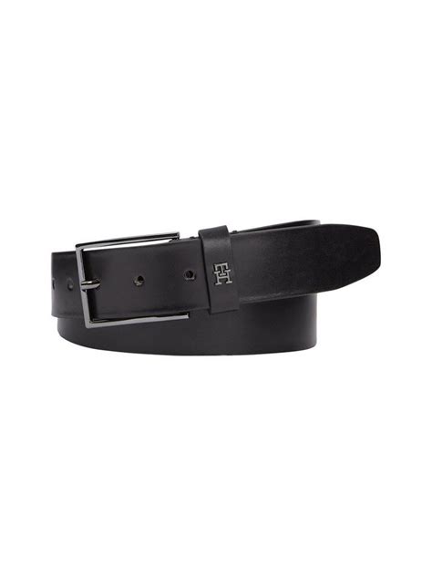 Tommy Hilfiger Ledergürtel Th Imd 35 Mit Metall Label Am Verschluss