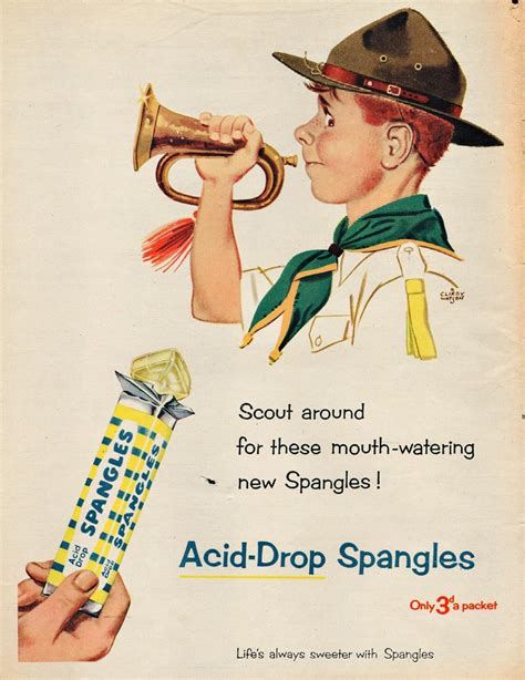1955 Acid Drop Spangles Candy Rvintageads