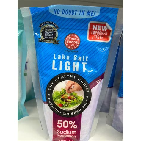 FINE FOODS LAKE SALT LIGHT 300G CLEARANCE Shopee Malaysia