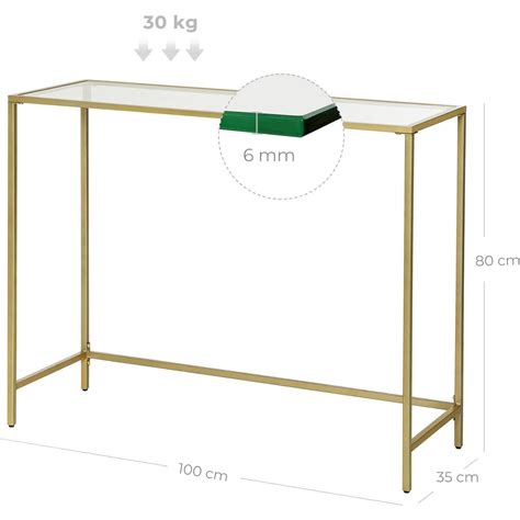 Consola Hol Songmics 100cm Auriu Emagro