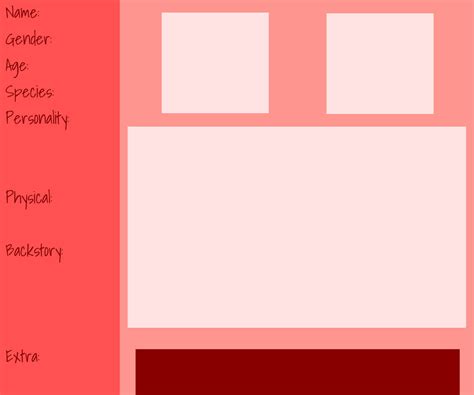 Free Reference Sheet Layout By Ytttrium On Deviantart