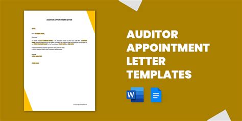Auditor Appointment Letter Templates 11 Word Pdf Format Download