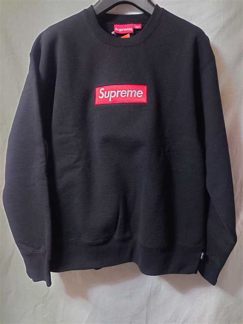Yahooオークション 未使用 2022aw Supreme Box Logo Crewneck Black