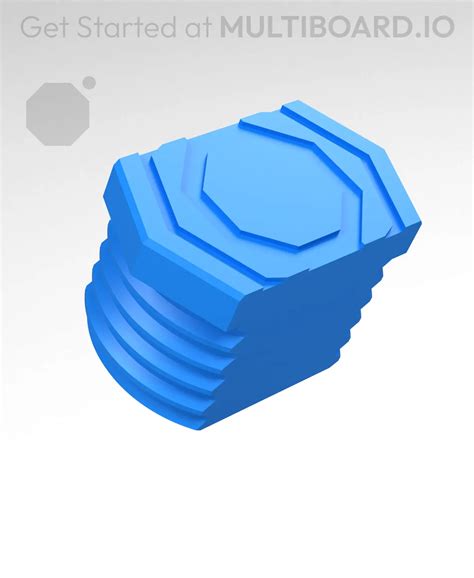 13 Mm Big Thread Flat Head T Bolt 3d Model By Multiboard On Thangs Image 2 Of 2