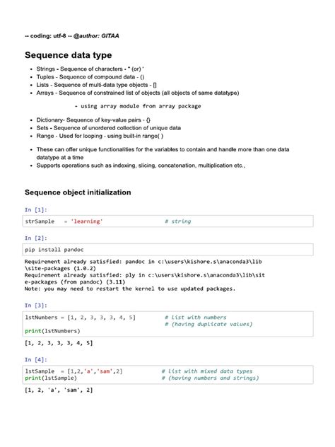 Sequencedata Operations Pdf