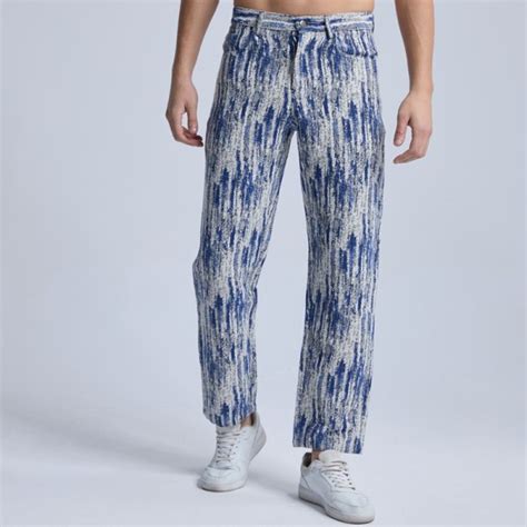 Wholesale All Over Print Men Jeans100 Cotton Y2k Men Denim Jeans