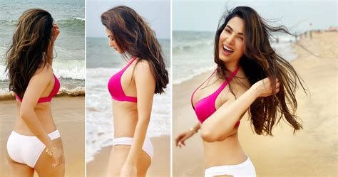 Sonal Chauhan Goes Bold And Sultry In Pink Bikini As She Flaunts Her