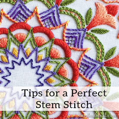 Stem Stitch Embroidery Patterns