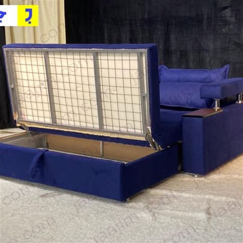 مبل تخت خواب شو باکس دار دو نفره اکسان ارزان جاجیم