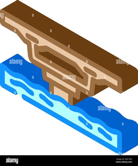Box Girder Bridge Isometric Icon Vector Illustration Stock Vector Image