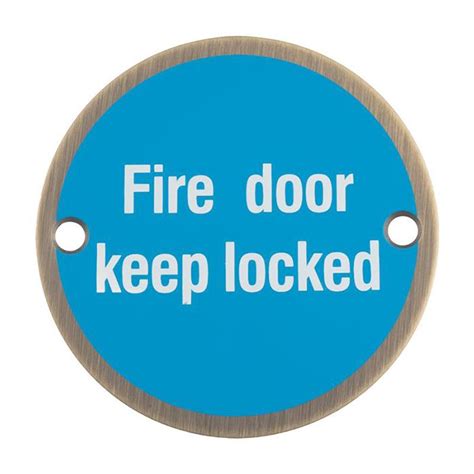 Fire Door Keep Locked Antbrass Euro Architectural Hardware Ltd