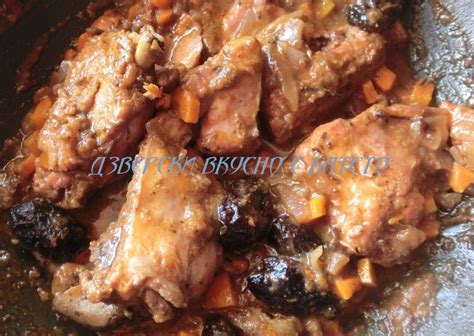 ДЗВЕРСКИ ВКУСНО Яхния заек със сини сливи