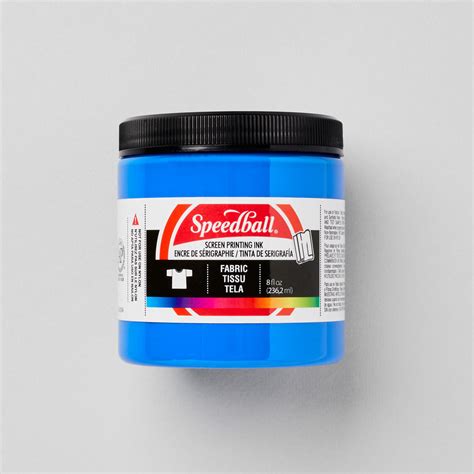 Speedball Fabric Screen Printing Ink 8oz Blue Cass Art