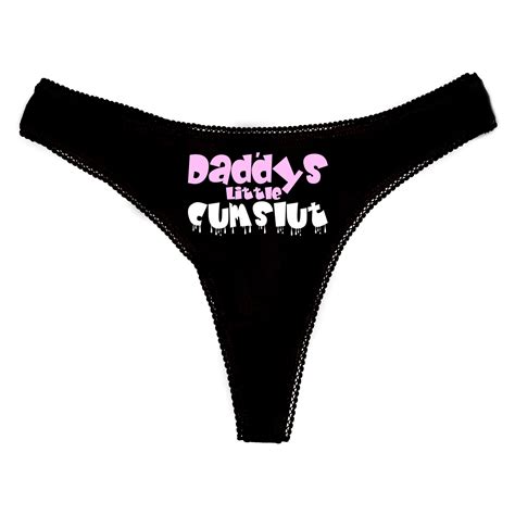 Daddys Little Cumslut Set Knickers Vest Cami Thong Shorts Etsy