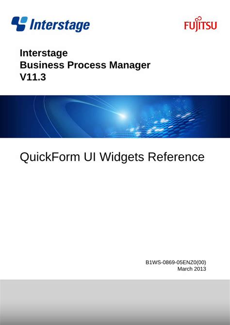 Pdf Quickform Ui Widgets Reference · Chapter 1 Introduction Provides