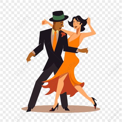 Mag Asawang Sumasayaw Clipart Na Lalaki At Isang Babae Na Sumasayaw Ng Cartoon Vectormag