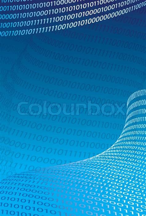 Abstract Binary Code Background Stock Vector Colourbox