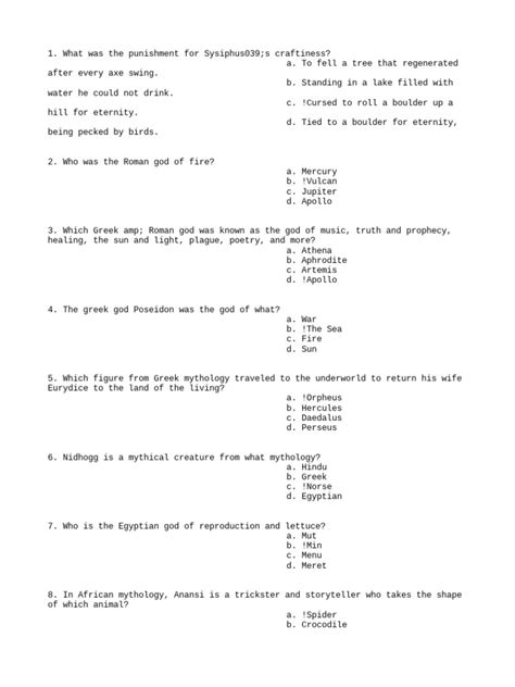 wgs167 extra credit 10 pdf greek mythology deities
