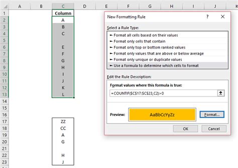 Conditional Formatting Excel Highlight Cell Text That Equals One Of