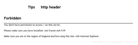 Ctf Web28（涉及头伪造）ctf 你必须使用ie浏览器 Csdn博客
