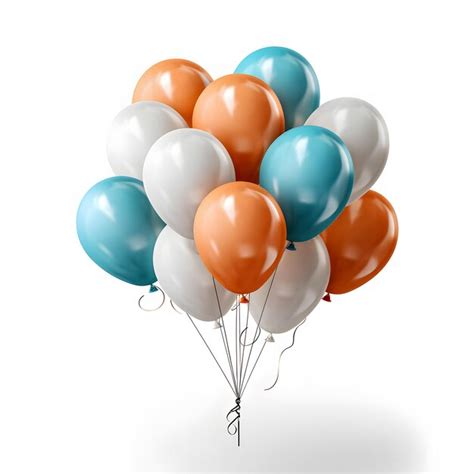Muchos Globos Que Están Juntos En El Aire Ia Generativa Foto Premium