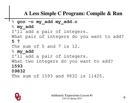 Arithmetic Expressions Lesson 1 Outline Ppt Download