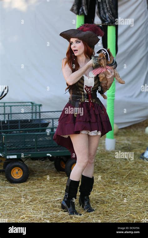 Phoebe Price Visits Mr Bones Pumpkin Patch In West Hollywood West