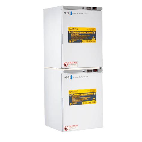 Abs Standard Combination Refrigerator Freezer 10 Cu Ft Total Capacity 2 Solid Ext Doors