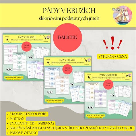 Pády V Kruzích Pádové Otázky Hravě Výhodný Balíček Český Jazyk