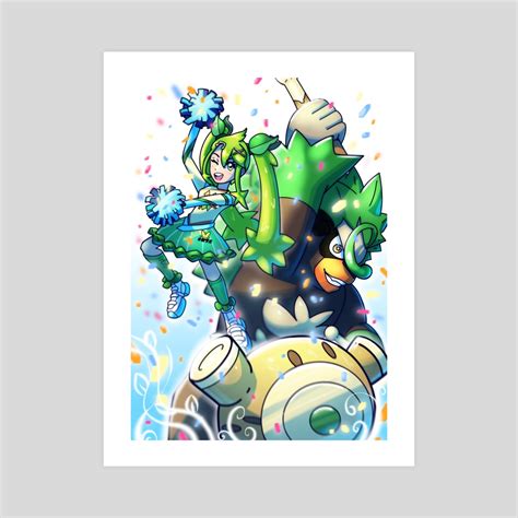 Grass Miku An Art Print By Pownchao Inprnt