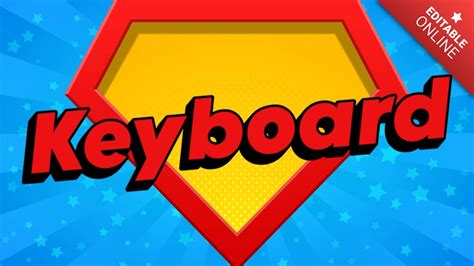 Keyboard Super Dad Text Effect Generator