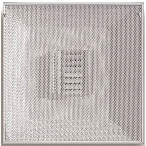 Truaire 24 In X 24 In T Bar Perforated Curved Supply Diffuser W 8 In