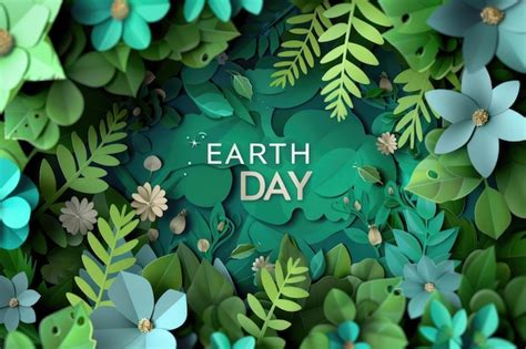 Premium Photo Earth Day Idea Backdrop With Word Earth Day And Green