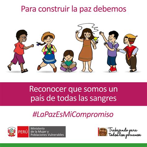 Promover Una Cultura De Paz Es Comprender Que Tenemos Un País De