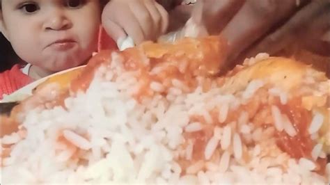 African Food Mukbangrice And Stewjollof Ricenigerian Foodasmr