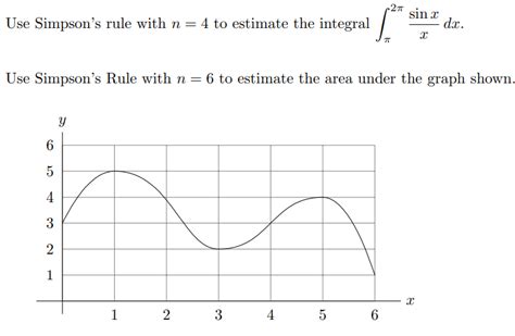 Solved Use Simpson S Rule With N 4 To Estimate The Chegg Com