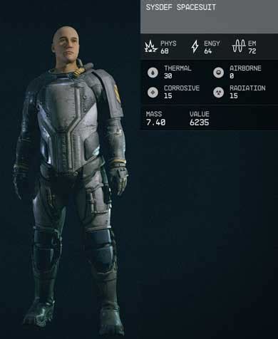 SysDef Spacesuit Starfield