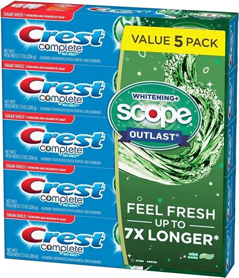Crest Complete Toothpaste Plus Scope Advanced Active Foam