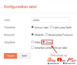Cara Membuat Widget Label Cloud Blog Menjadi Warna Warni Blog Mas Aldi
