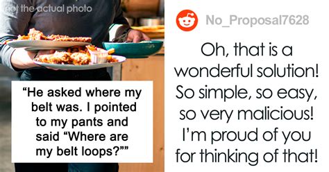 Restaurant Employee Alters Uniform To Comply With The Dress Code And