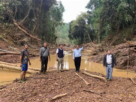 ကလောမြို့ သောက်သုံးရေဖြန့်ဝေပေးလျက်ရှိသည့် ရေအေးကန်ဆည်ပိုက်လိုင်းပျက