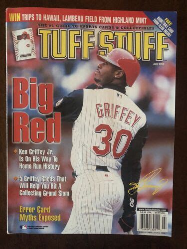 July 2000 Tuff Stuff Card Price Guide Ken Griffey Jr Cover Values Mavin