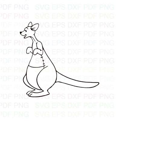 Kangawinniethepooh Outline Svg Dxf Eps Pdf Png Cricut C Inspire