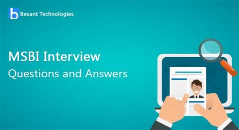 Top 50 Msbi Interview Questions And Answers Besant Technologies