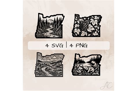 Oregon Svg Bundle Oregon Map Png Graphic By Artistic Ortex · Creative Fabrica